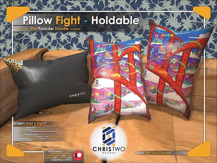 Second Life Marketplace - Pillow Fight Hand-Freedom- [Chris Two Designs]